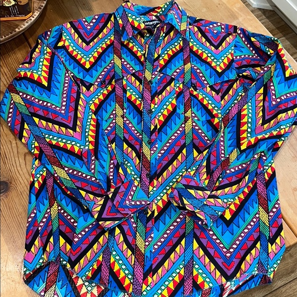 Wrangler | Shirts | Retro Cowboy Wrangler Ultimate Buttonup Western ...